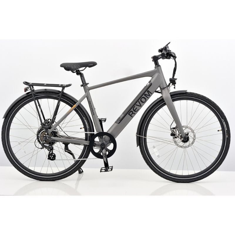 Revom EB01 - Gents Hybrid Electric Bike - 250w - Grey/Black